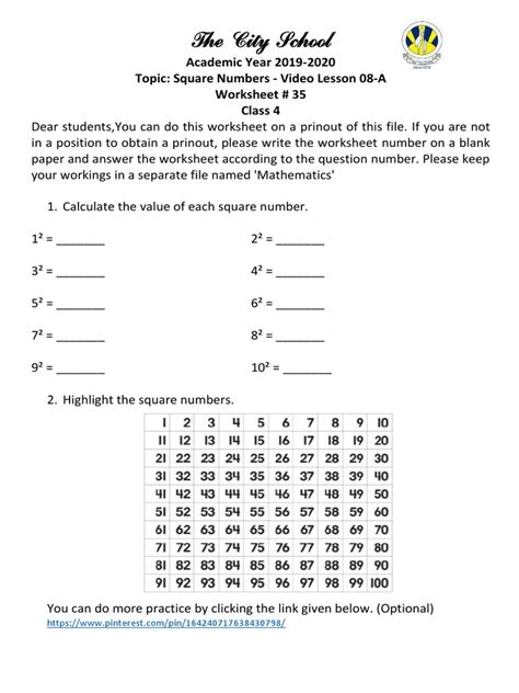 Class 4 Worksheet 35 Pdf