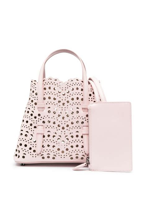AlaÏa Mina 20 Leather Handbag AlaÏa