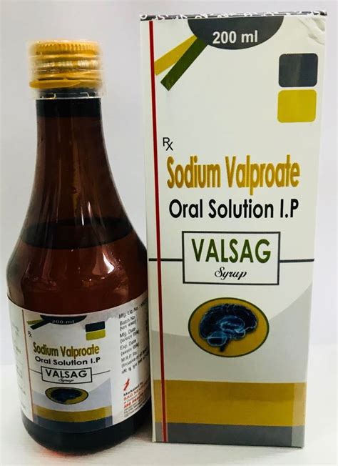 Sodium Valproate Oral Solution Packaging Size 200ml At ₹ 14336strip