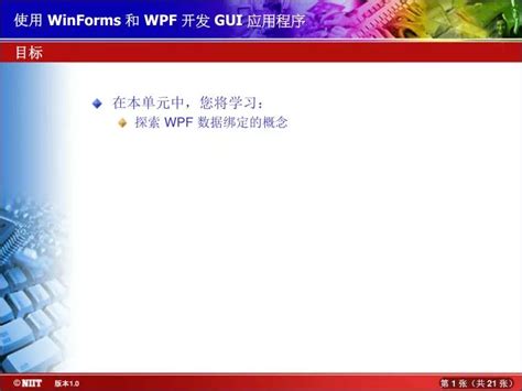 Ppt 在本单元中，您将学习： 探索 Wpf 数据绑定的概念 Powerpoint Presentation Id6912813