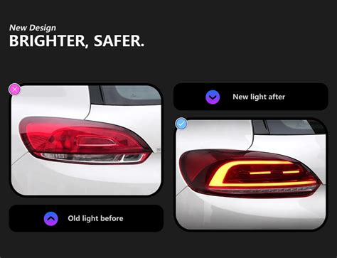 Vw Scirocco Tail Lights 2009 2014 Dynamic Smoke Led Tail Lamp Light Led