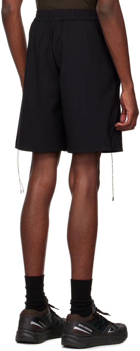 Saul Nash Black Vented Shorts Saul Nash