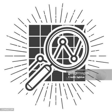 Data Analyse Icon With Sunbursts On White Background High Res Vector Graphic Getty Images