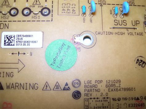 Lg 60pn5700 Uabusllhr Z Sustain Board Eax64789601 Ebr75486901