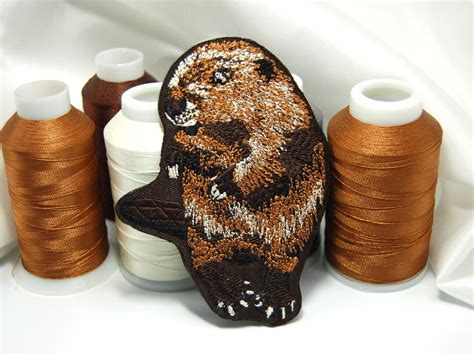 Beaver Patch Embroidered Etsy