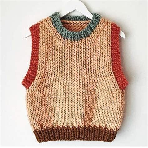 Knit Sweater Vest Pattern