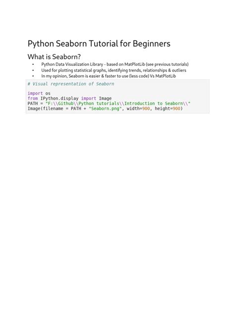 Python Seaborn Tutorial For Beginners V2 Pdf