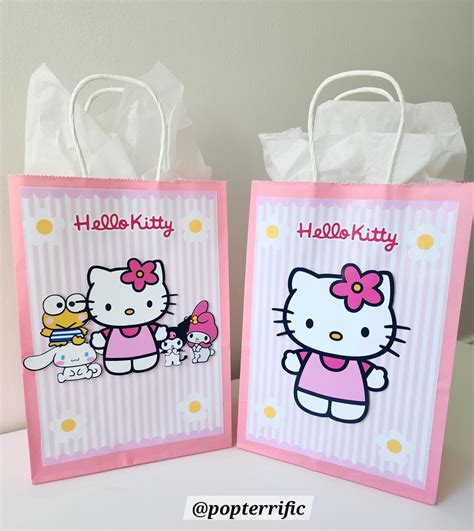 6 Set Of Hello Kitty Party Bags Party Favor Hellokitty Bags Boxes 6