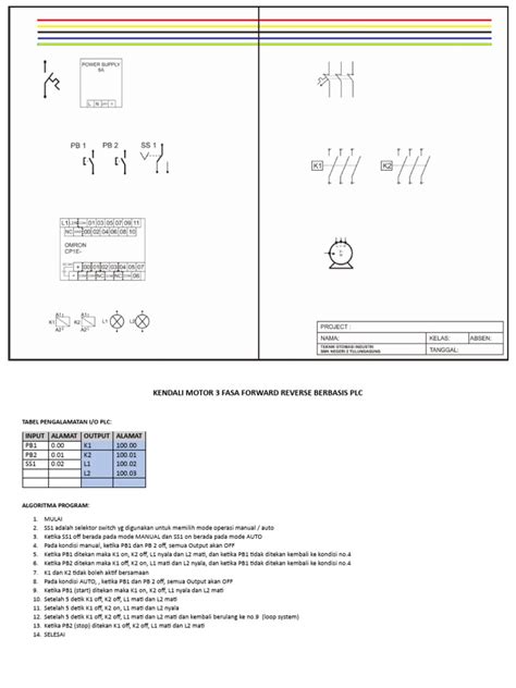 Kendali Motor 3 Fasa Forward Reverse Berbasis Plc Pdf