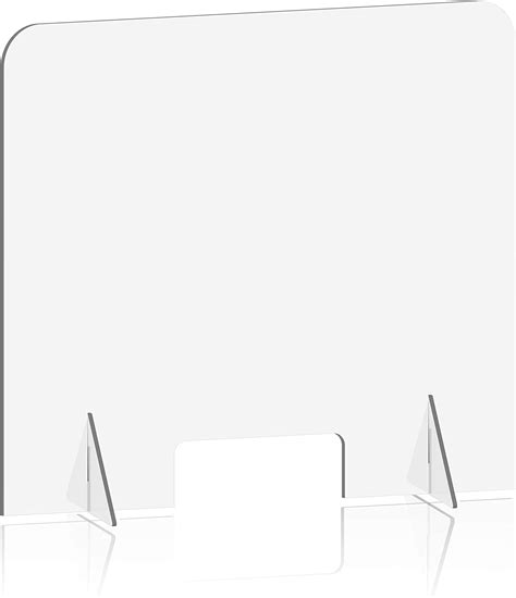 Sneeze Guard Partition For Desk Counter And Table Portable Plexiglass Barrier Same Day