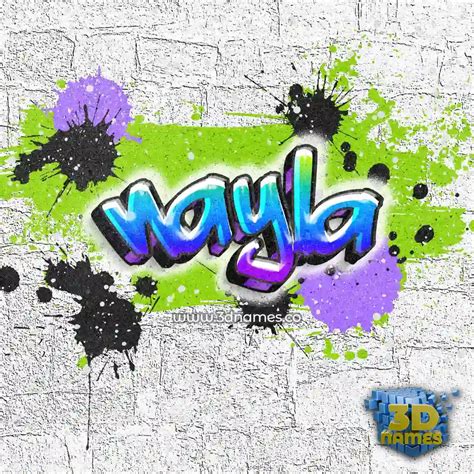Graffiti Grunge 3d Name Wallpaper For Nayla Custom Wallpaper 3d Names