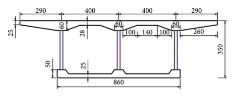 Schematic Of The Box Girder Section A Section Of The Composite Box