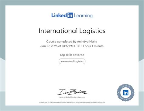anindya maity on linkedin certificate of completion