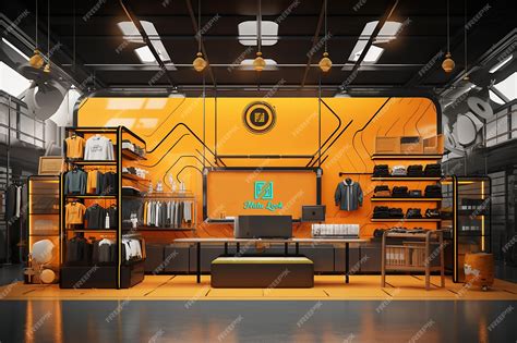 Premium Psd Store Mockup Fashion Store Logo Mockup