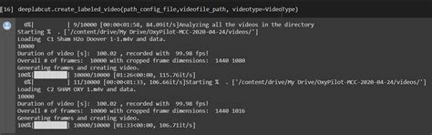 colab not creating labeled videos usage and issues image sc forum