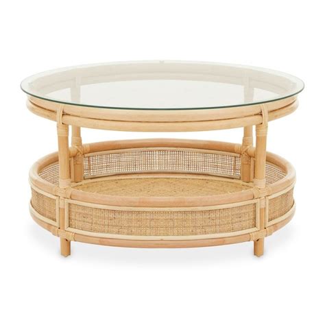 Cecilia Round Rattan Coffee Table