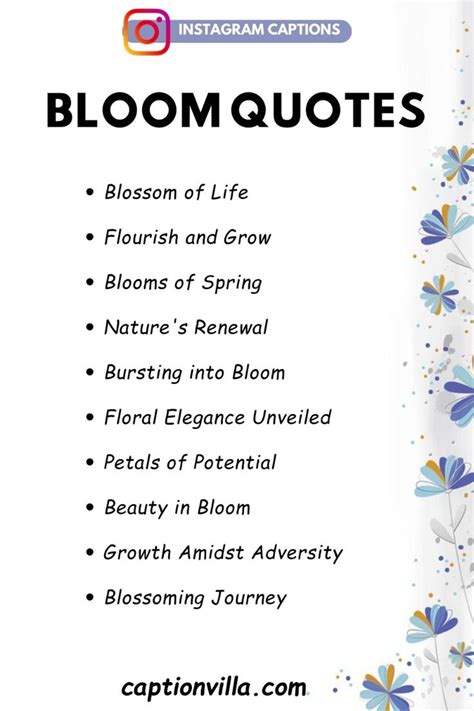 Blossom Into Your Best Self Inspirational Bloom Quotes To Ignite