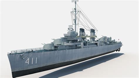 Artstation Allen M Sumner Class Destroyer Resources