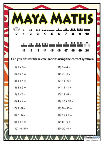 Maya Maths Challenges Teaching Resources