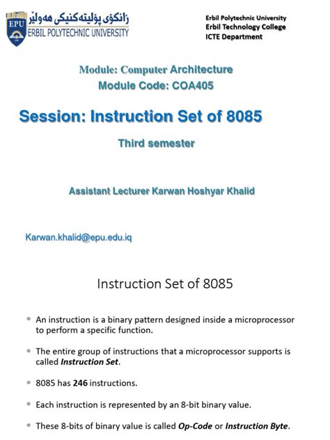 Instructionset Pdf Central Processing Unit Computer Engineering