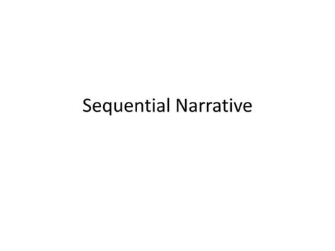 Sequential Narrative Pptx
