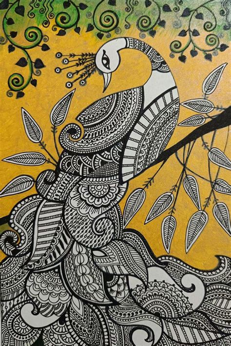 Mandala Peacock Ii Art Painting