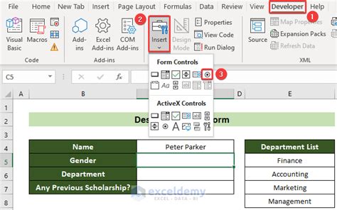 How To Design Form In Excel 2 Suitable Examples Exceldemy