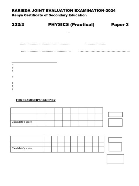232 Physics Paper 3 Pdf Mirror Voltage