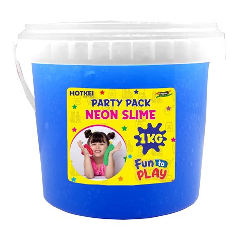 Buy Hotkei 1 Kg Neon Slime Blue Fruit Scented Big Slimy Slime Gel
