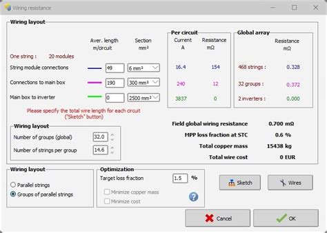 Ohmic Losses Dc Cables Simulations Pvsyst Forum