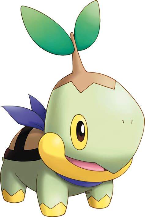 Turtwig Pokemon Evolutionary Line Leafy Shell Grass Type Sinnoh