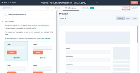 how to connect your webflow forms to hubspot brix agency
