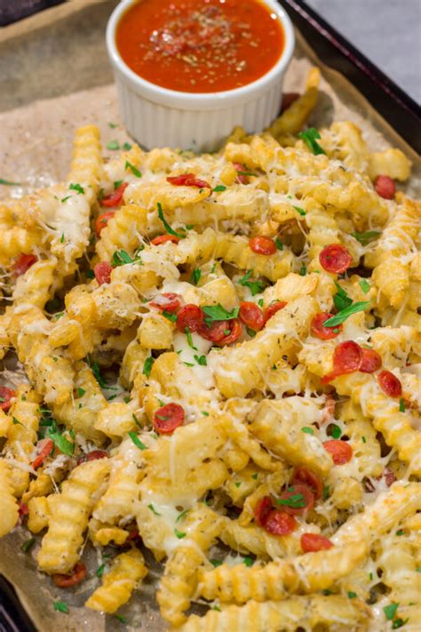 Pepperoni Pizza Fries Spicedblog
