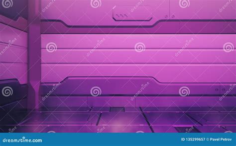 Proton Purple Interior With Empty Stage Modern Future Background
