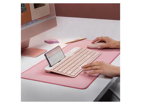 Logitech K Slim Multi Device Wireless Keyboard Rose Newegg Ca