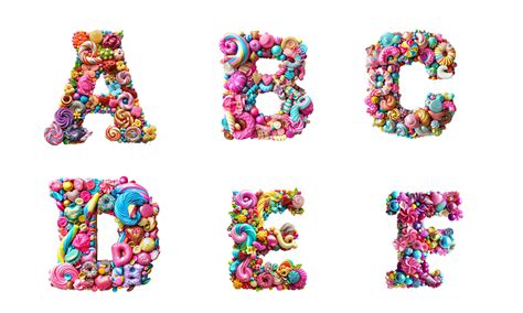 Candy Alphabet Clipart Candy Letters Pink Candy Bundle Alphabet