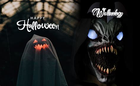 Ghoulish Led Light Up Latex Mask Full Head Demon Monster