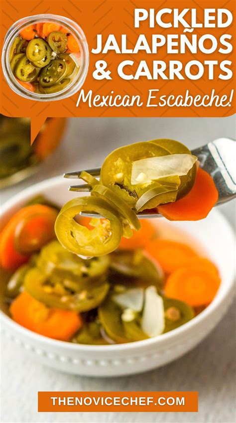 Mexican Pickled Jalapeños With Carrots Escabeche Are Flavored With