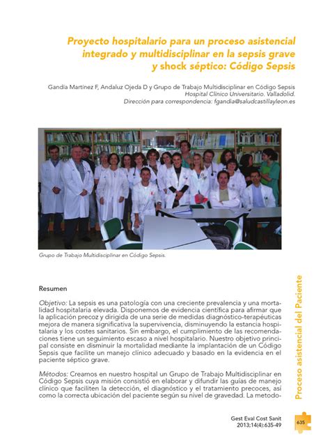 03codigosepsis Pdf Septicemia Hospital