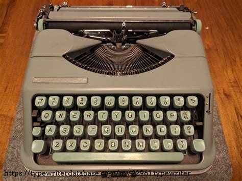 1961 Hermes Rocket On The Typewriter Database