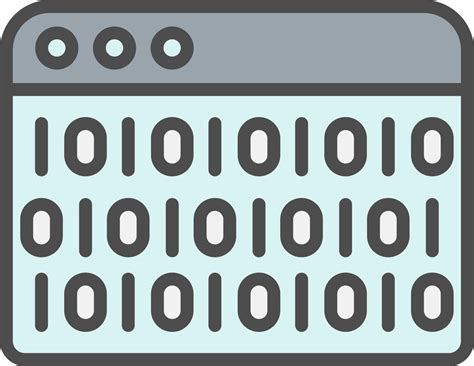 Binary Code Vector Icon 15798358 Vector Art At Vecteezy
