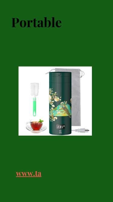 Ann Katy Portable Electric Kettle Travel Electric Tea Kettle With 4