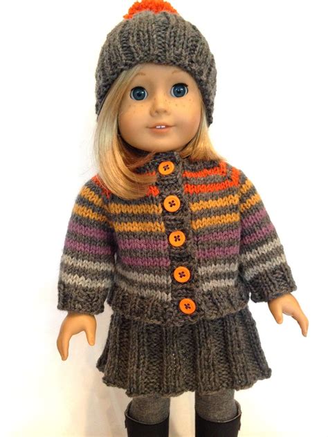 Knitting Pattern For Doll Hat Sweater And Skirt Knitting Dolls