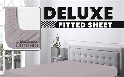 Luxury Elasticated Corner Deep Fitted King Size Sheet Non Iron Extra