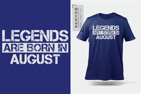 Legends Are Born In August Graphic By Adibrahmanbd · Creative Fabrica