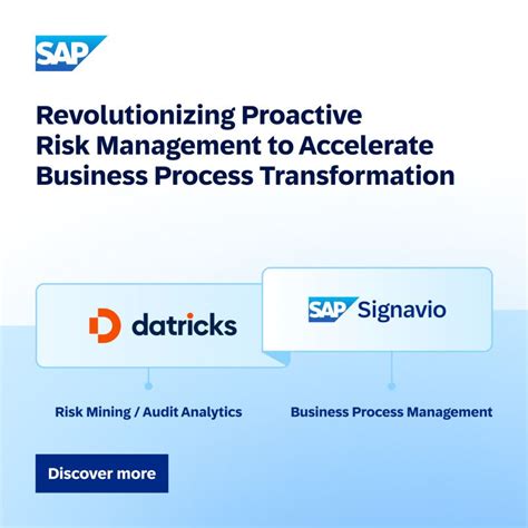 Discover How Datricks And Sap Signavio Are Transforming Proactive Risk Management With Cutting