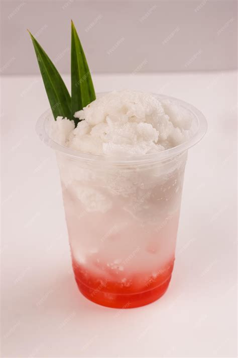Premium Photo Es Kelapa Kopyor Iced Dessert Drink Made Of Natural