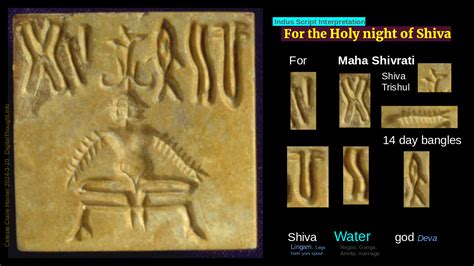 Indus Script Decipherment With Hindu God Shiva Legend Of Lubdhaka And