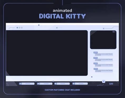 Blue Sakura Animated Stream Package Japanese Stream Overlay Blue Cute Blossom Twitch Animation