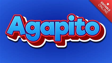 Agapito Superman Blue Red 3d Text Effect Generator